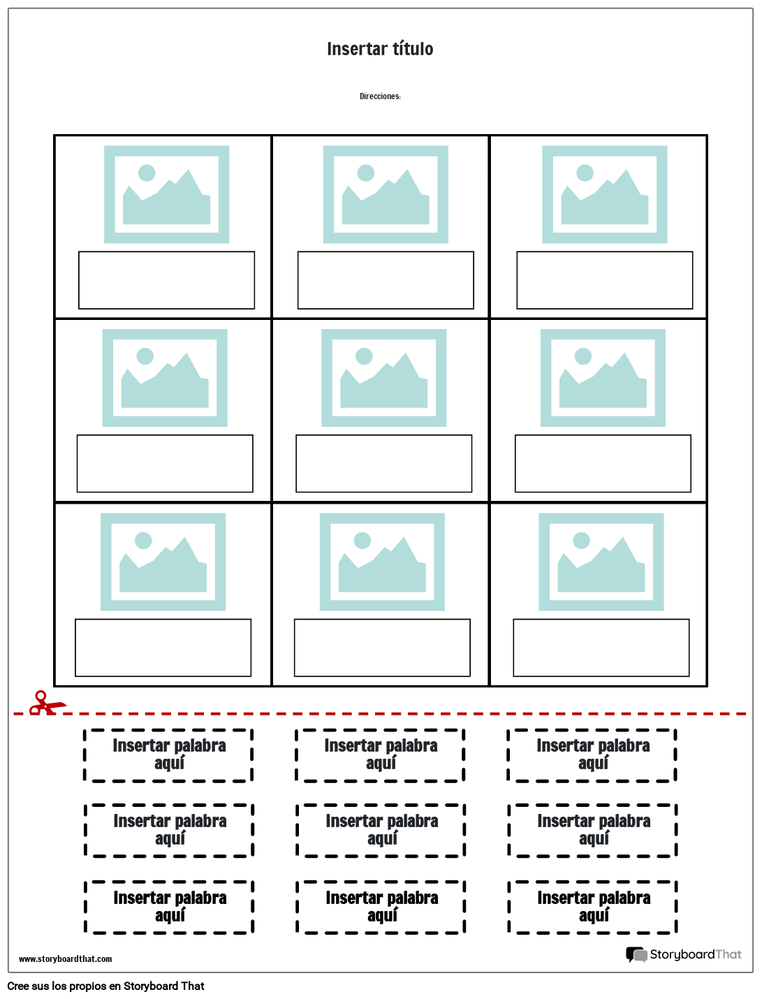 Actividad de Cortar y Pegar Coincidencias Storyboard