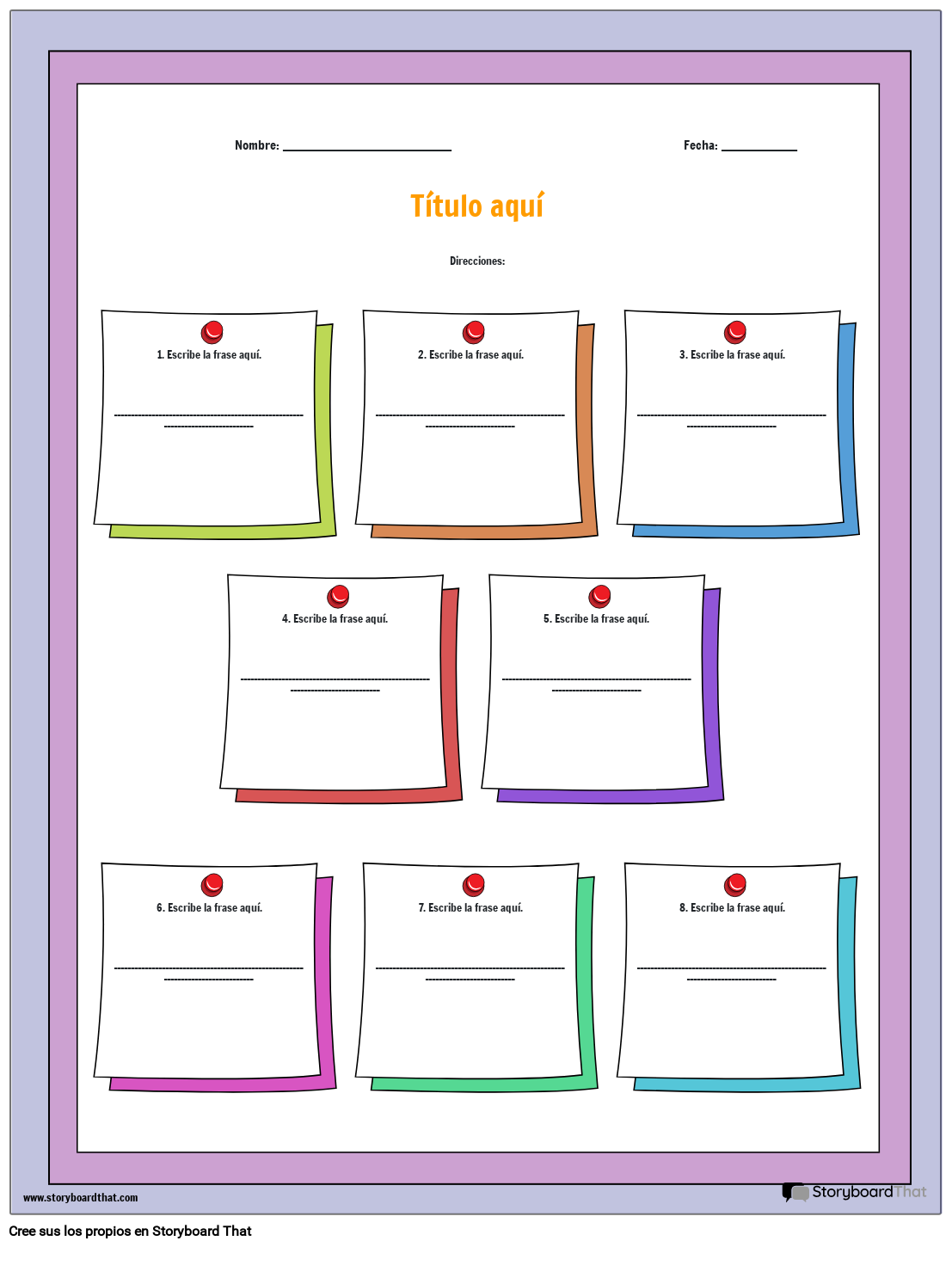 Actividad Imprimible de Pistas de Contexto Coloridas