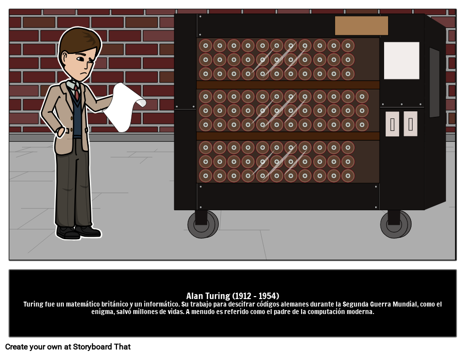 Máquina de Alan Turing | Científico De La Computadora | Buena Gente