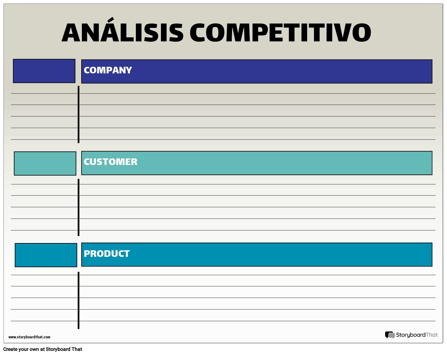 Análisis Competitivo 4 Storyboard por es-examples