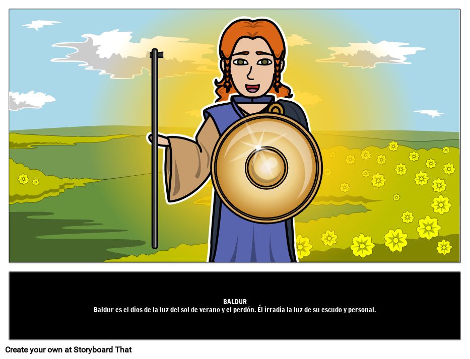 Baldur - Dios Nórdico del Verano Storyboard par es-examples