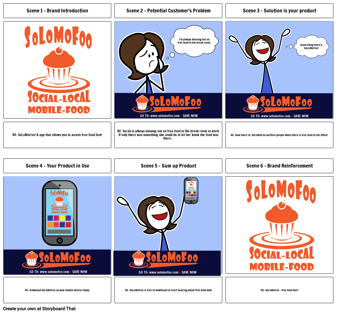 Brand Reinforcer - Ejemplo Storyboard por es-examples
