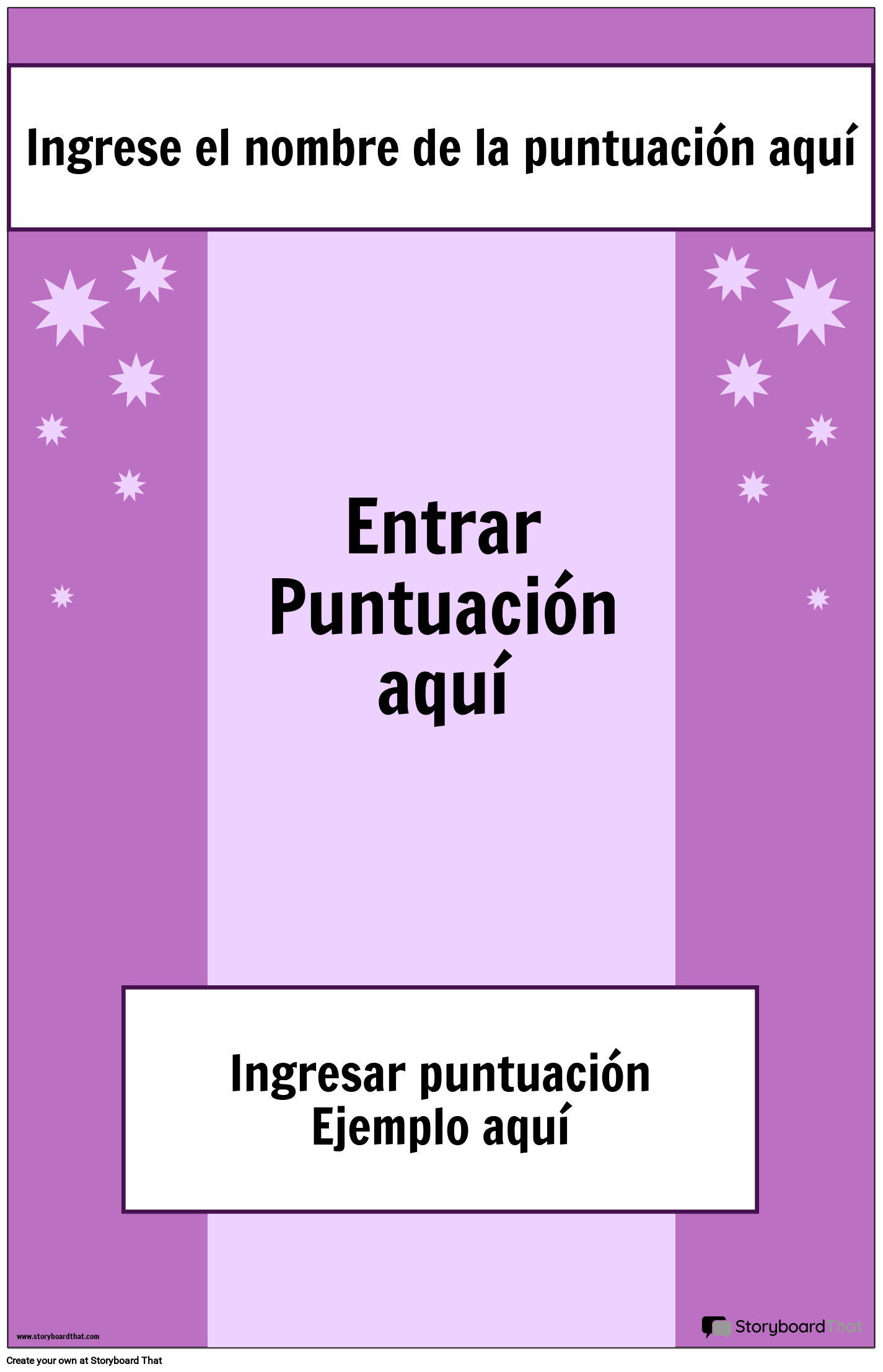 Cartel de Puntuación 2 Storyboard por es-examples