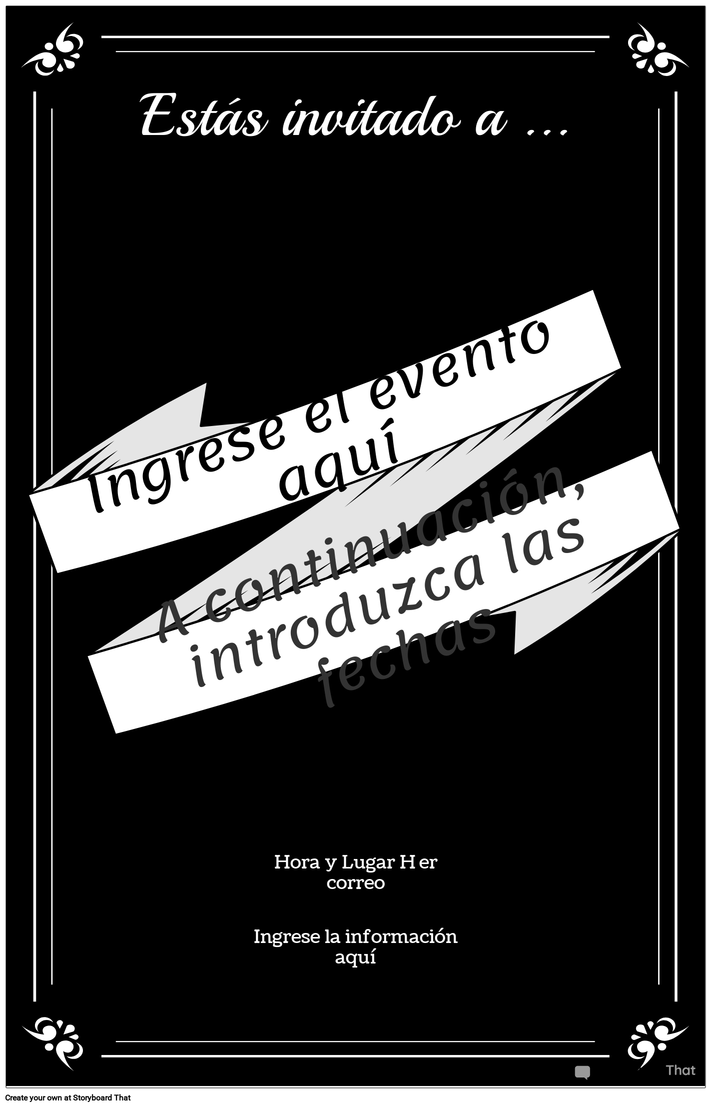 Cartel del Evento 2 Storyboard by es-examples