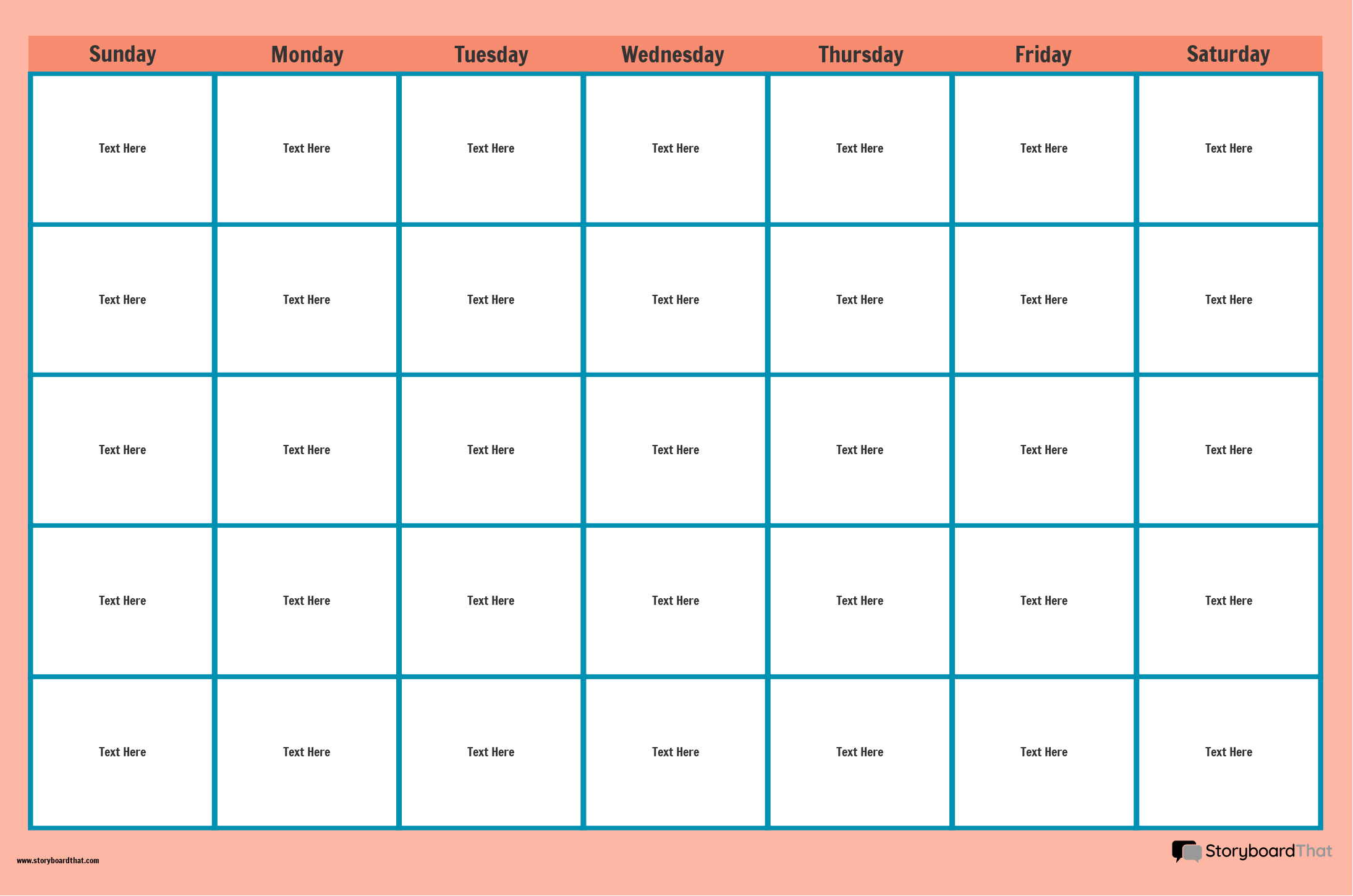 Cartel del mes Calendario 1 Storyboard por es-examples