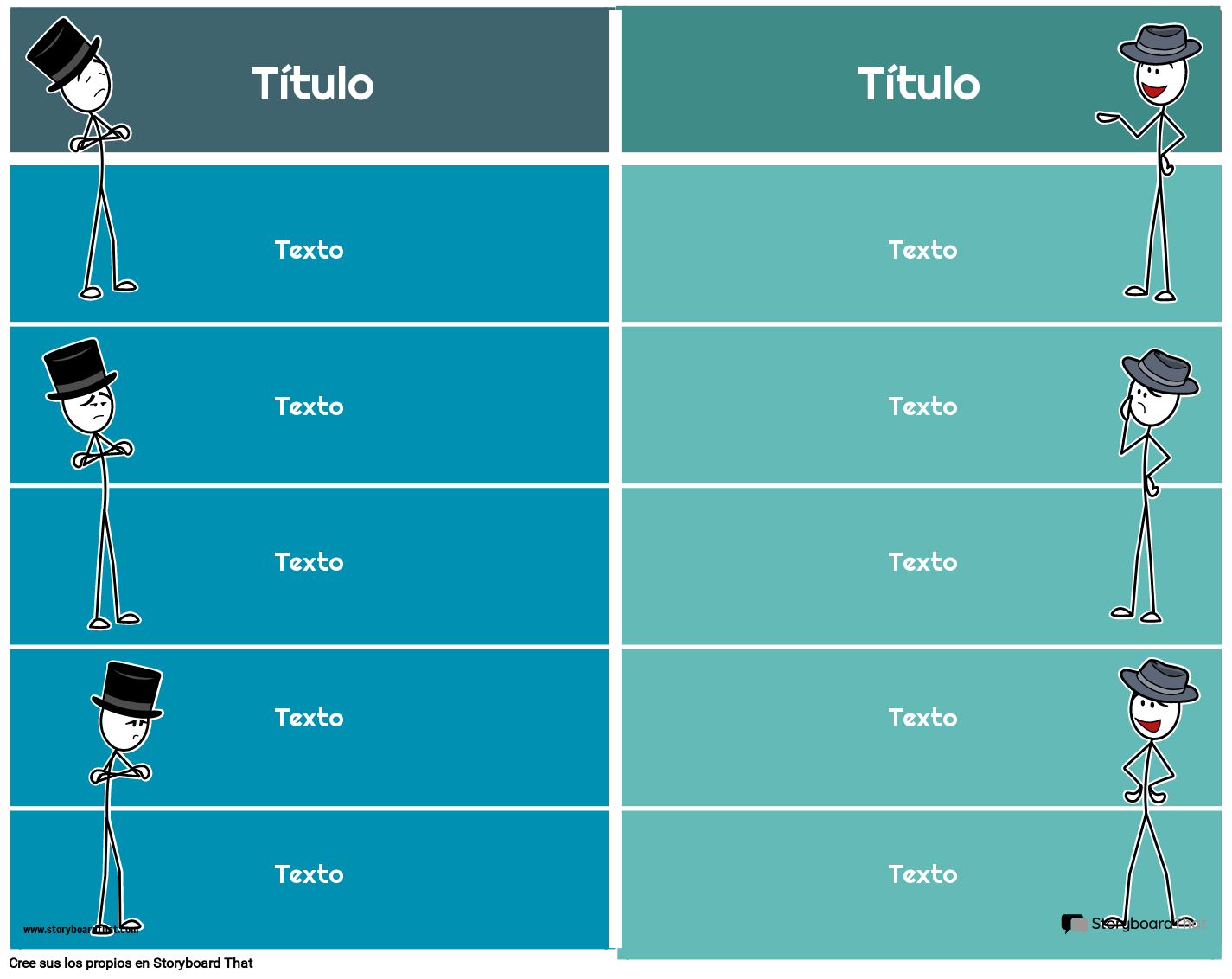 Comparar Contraste 7 Storyboard por es-examples