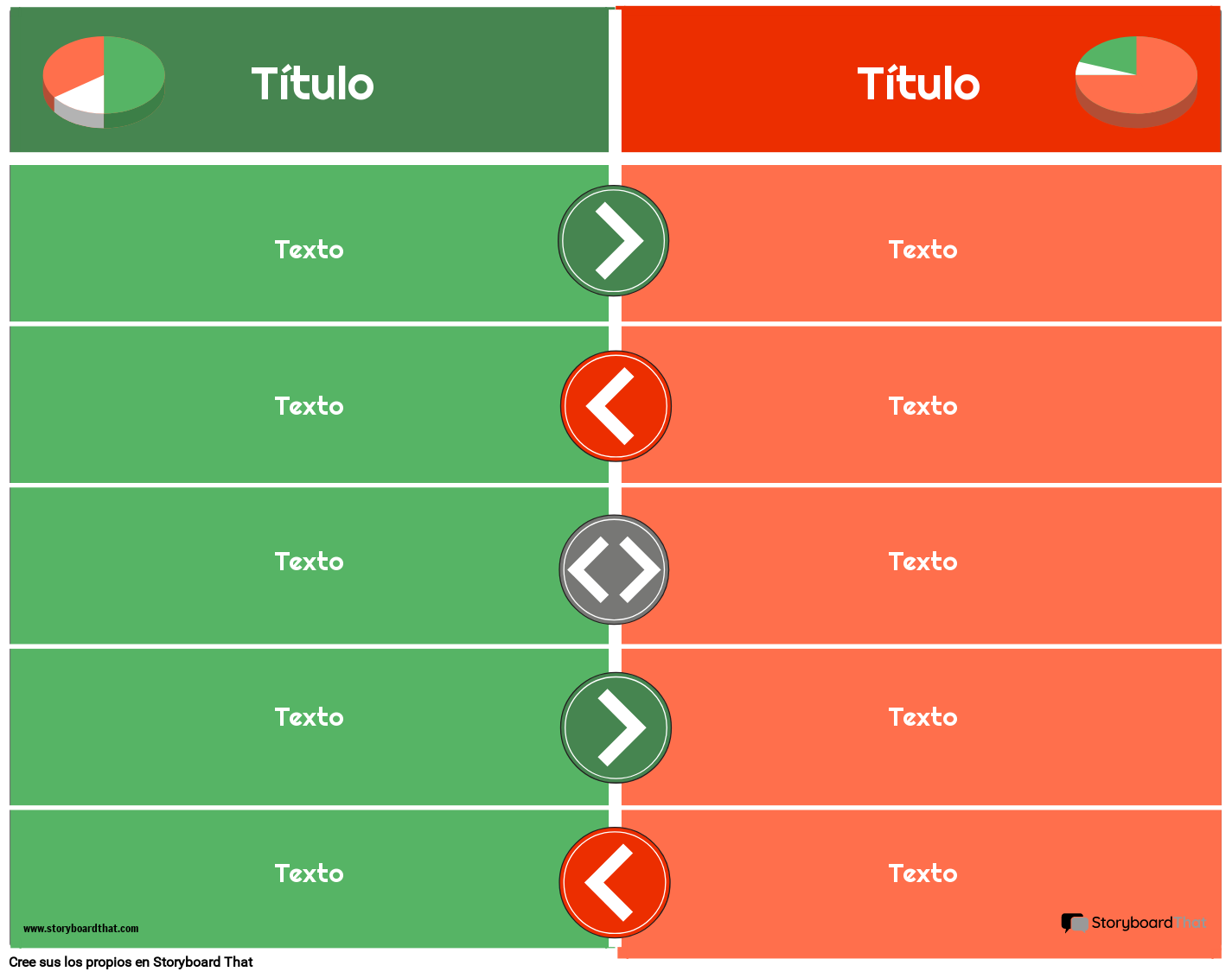Comparar Contraste 8 Storyboard por es-examples