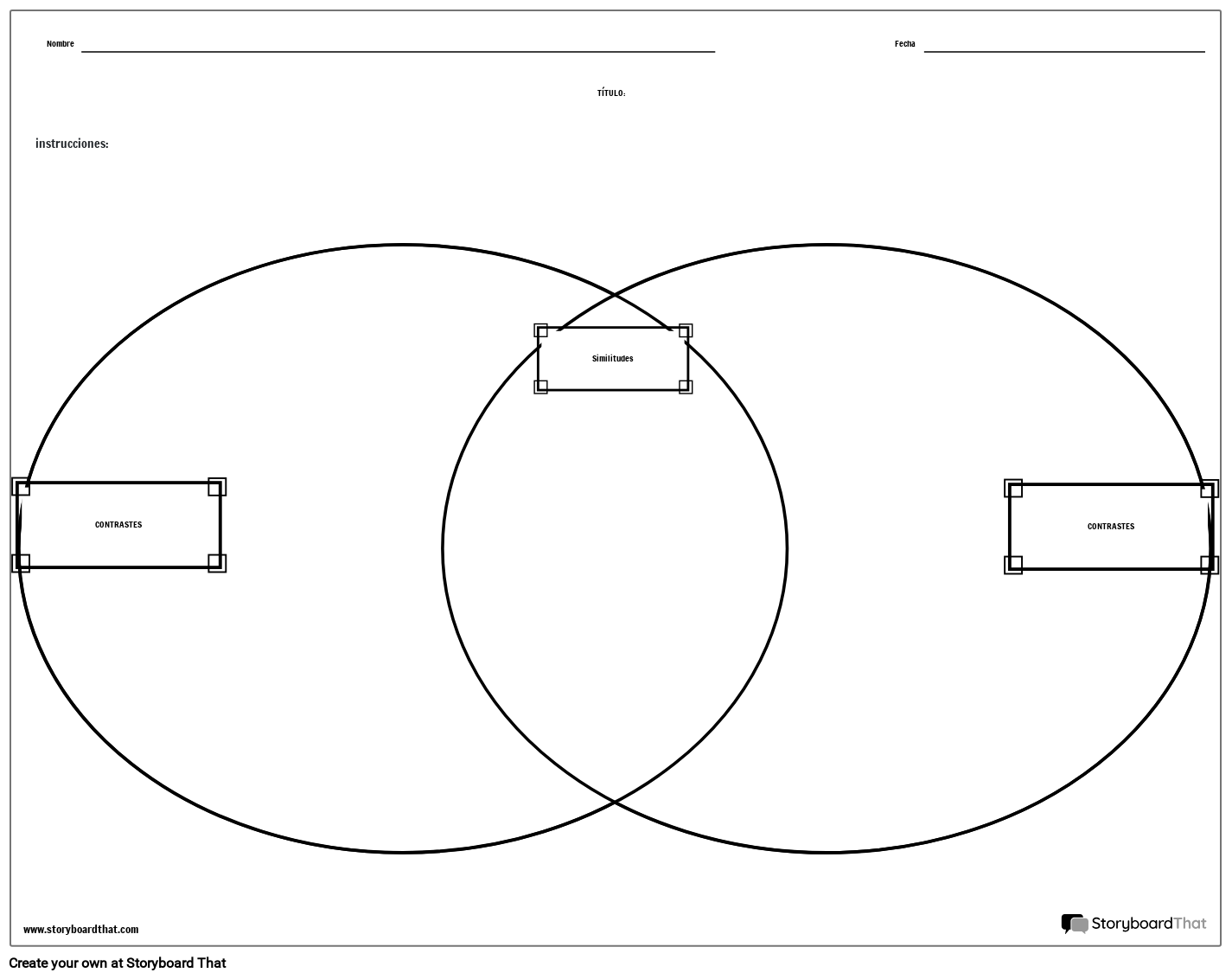 Hojas De Trabajo De Diagramas De Venn Para Comparar Y Contrastar Cómo
