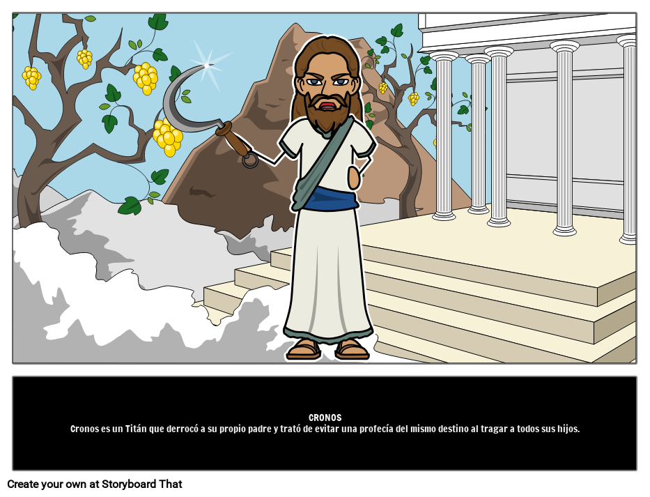 Chronos el titán griego Storyboard por es-examples