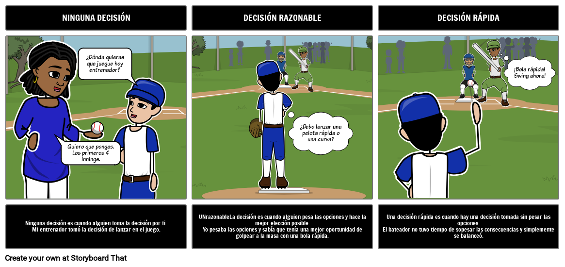 Decisiones Decisiones Decisiones Storyboard por es-examples