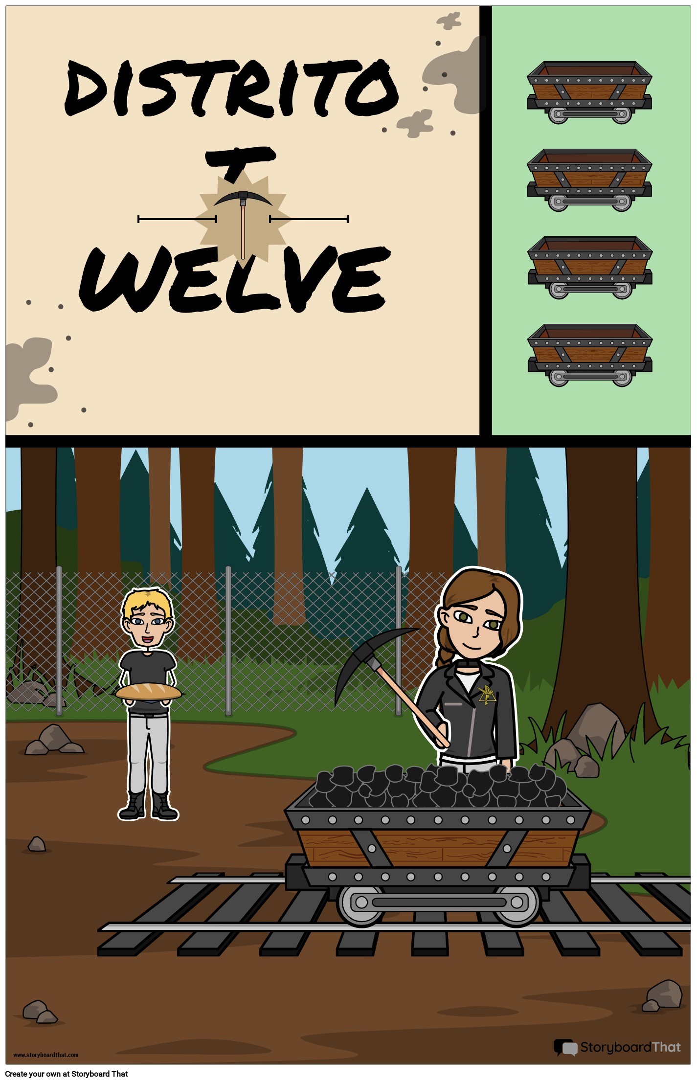 Cartel de Viaje del Distrito 12 Storyboard por es-examples