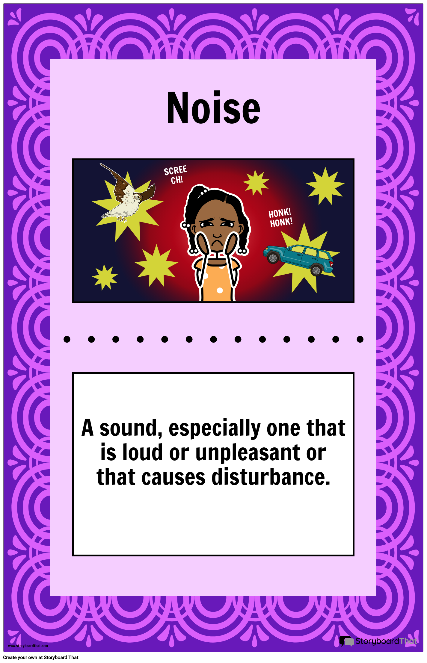 Ejemplo de Póster de Vocabulario Storyboard por es-examples