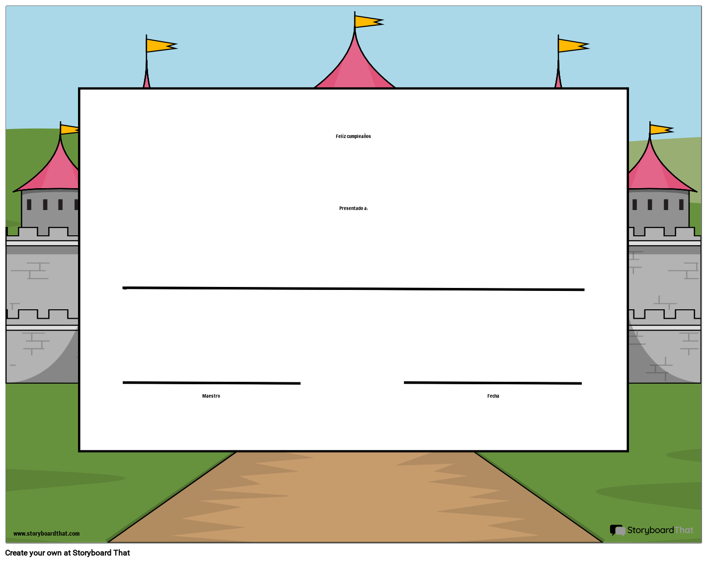 Feliz Cumpleaños Storyboard por es-examples