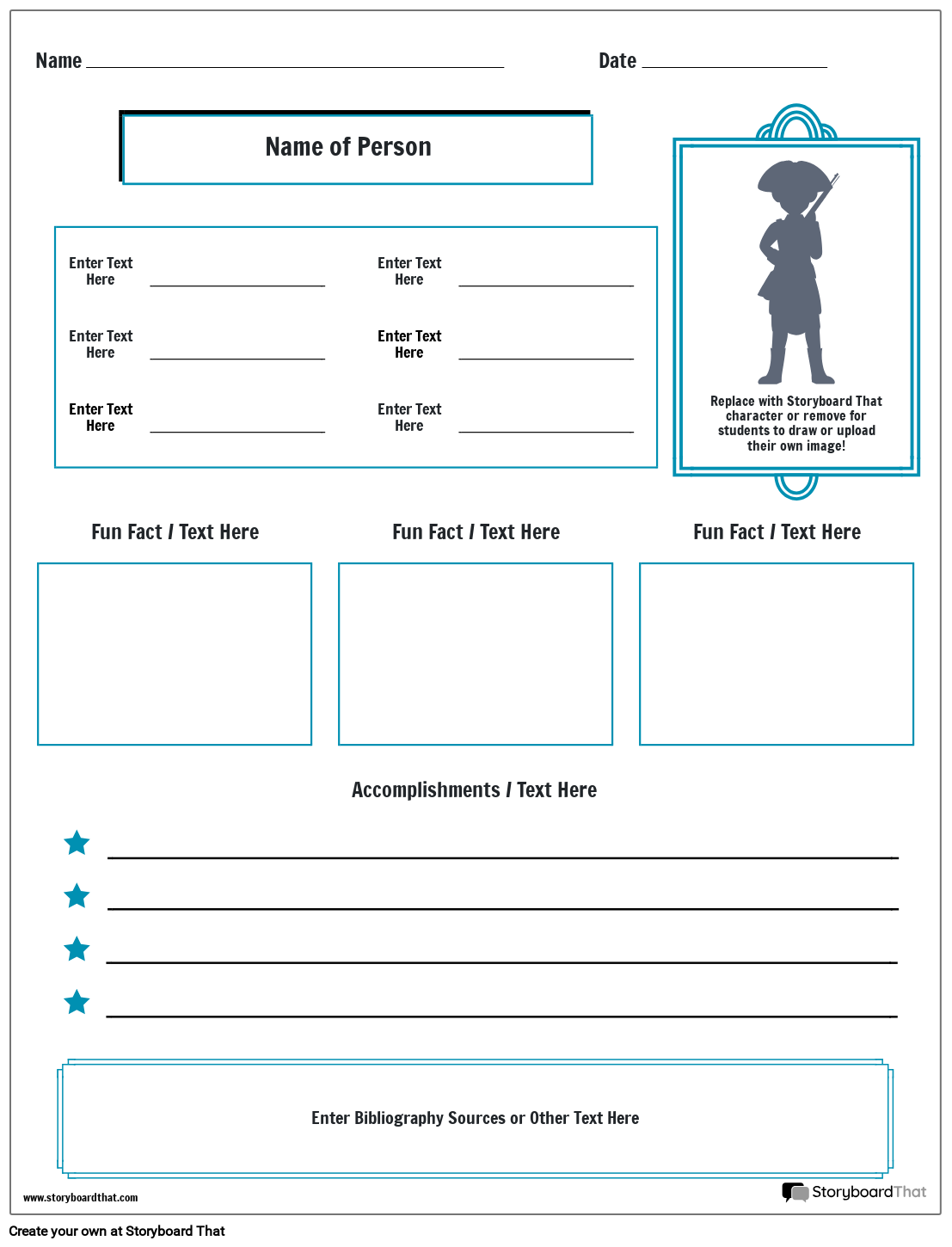 Ficha Biográfica 9 Storyboard Por Es Examples