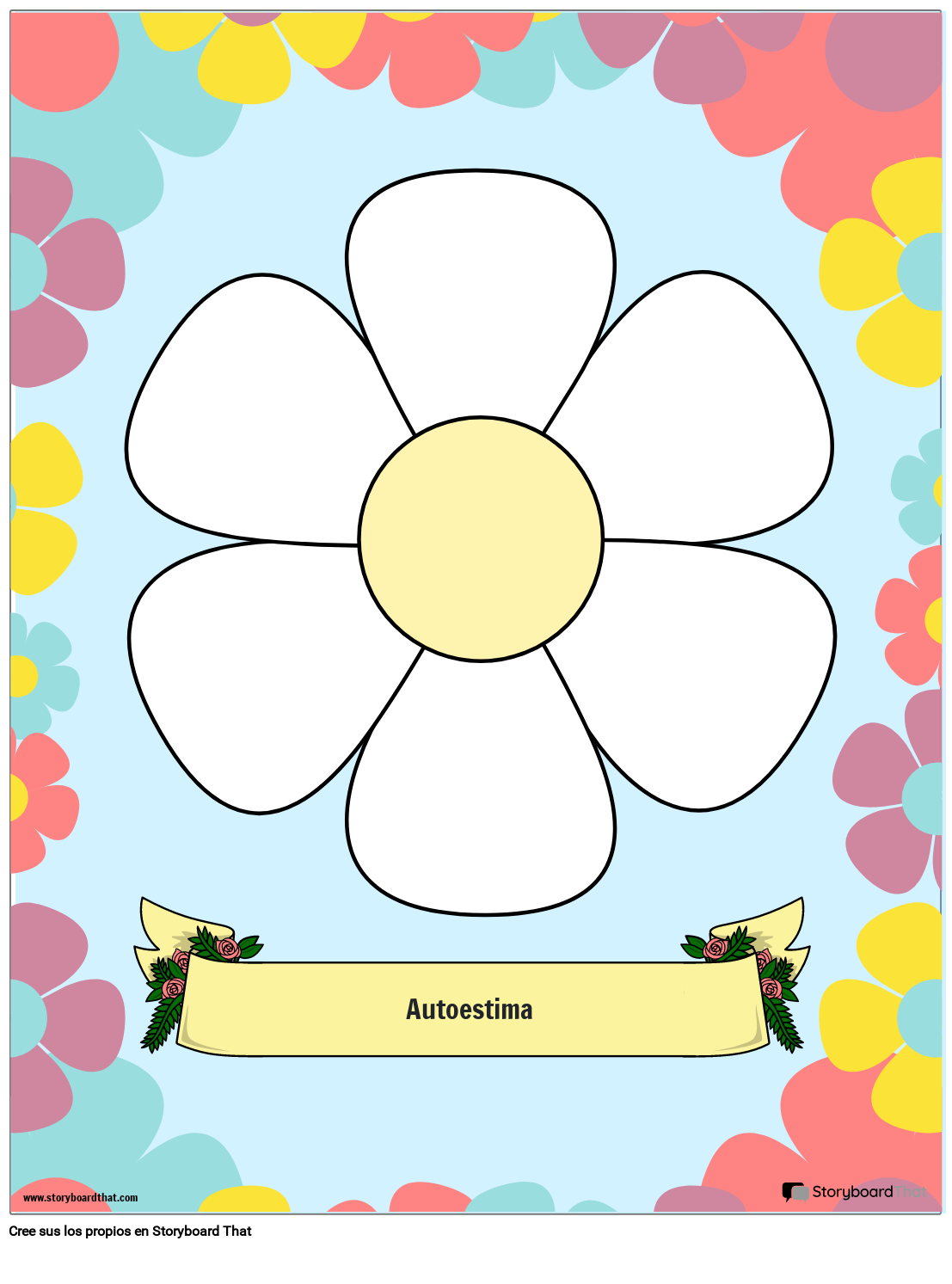 Flor de Diálogo Interno Positivo Storyboard por es-examples