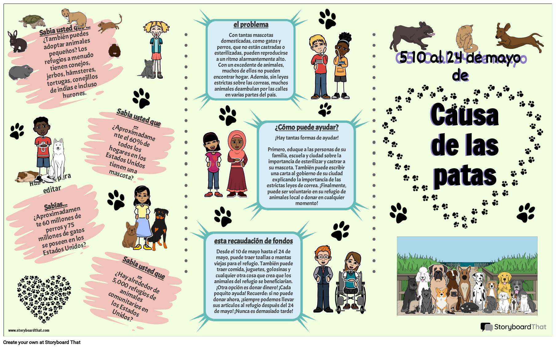 Folleto De PBL Storyboard Av Es examples