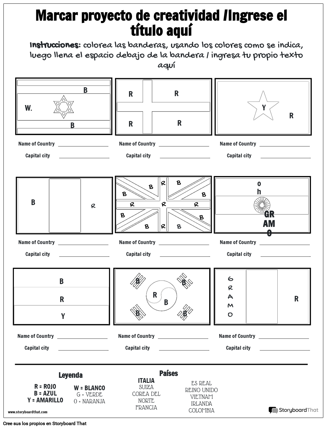 hoja-de-trabajo-de-bandera-imprimible-storyboard