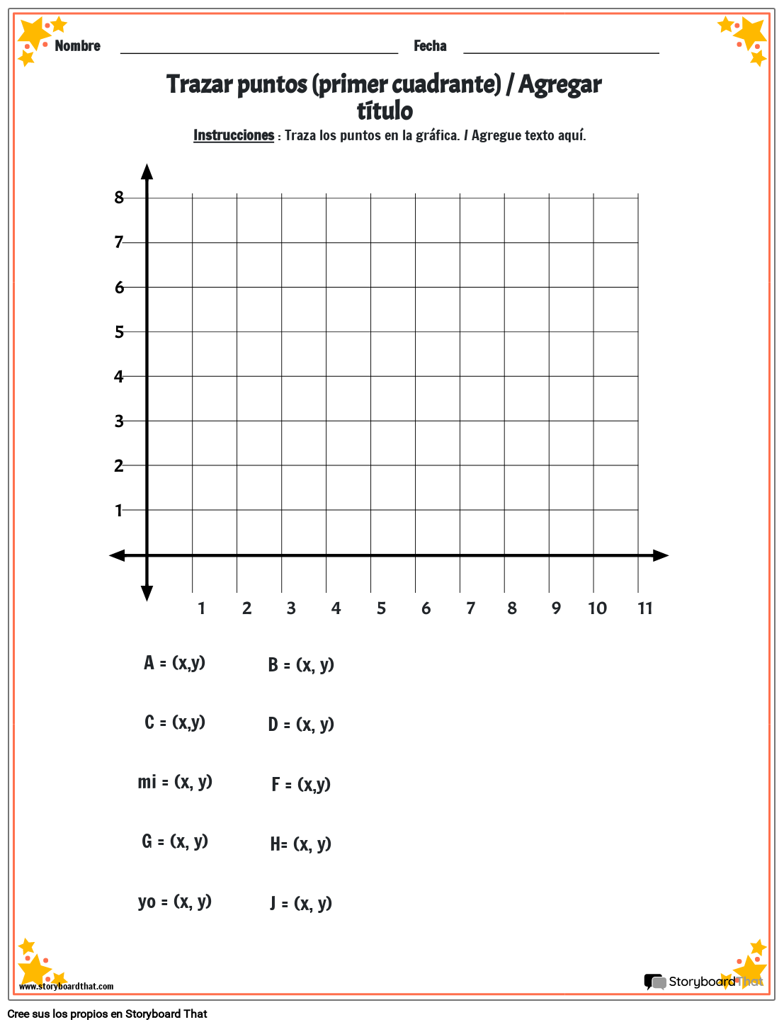 Hoja De Trabajo Sobre La Distancia En El Plano De Coordenadas Planos