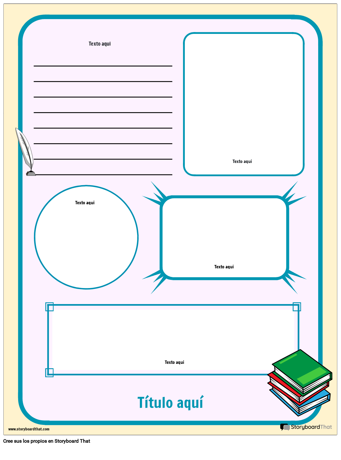 Hoja de Trabajo de Perfil de Personaje Storyboard