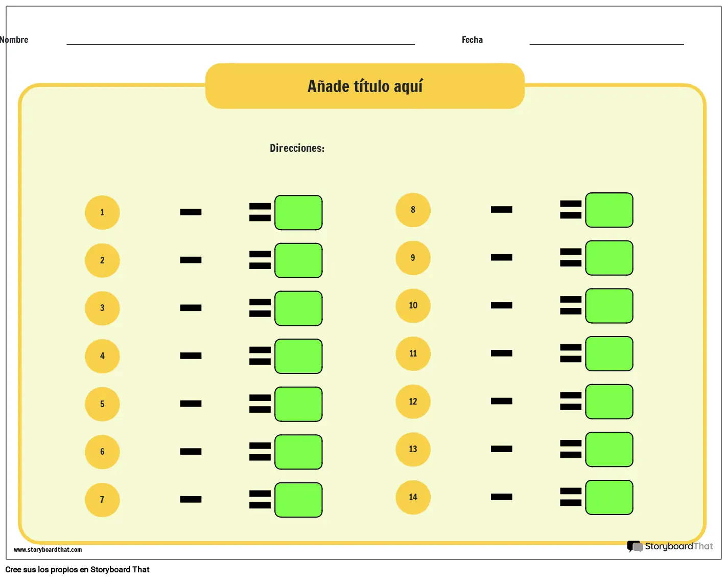 Hojas De Trabajo De Resta En Una Línea Numérica