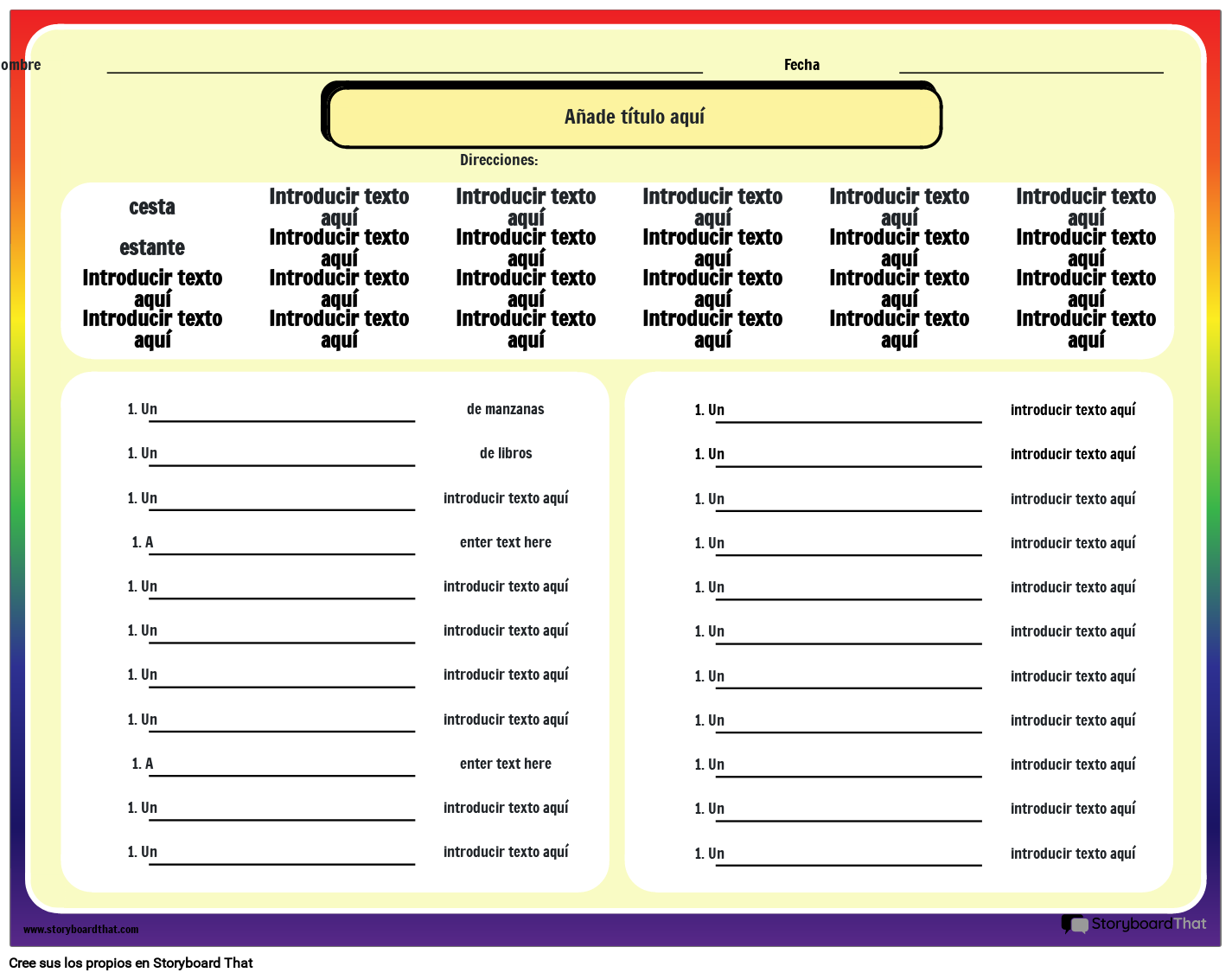 Hoja De Trabajo De Sustantivos Tontos Página 7 Plantillas De Hojas