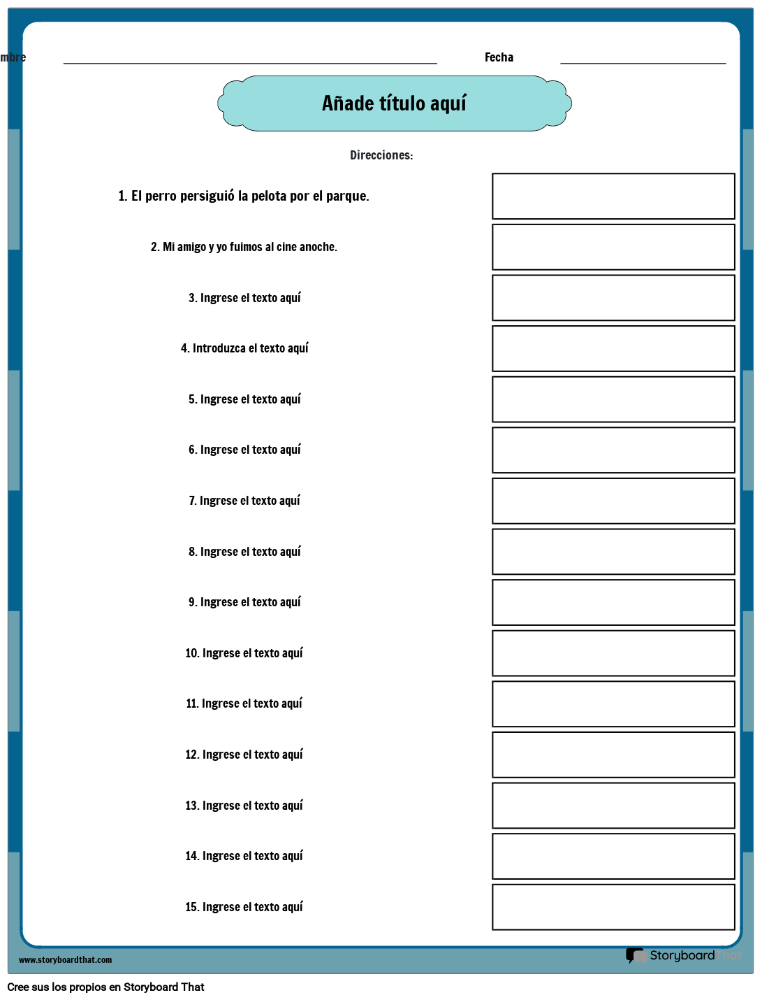 Sustantivos Nouns In Spanish Espaol De Escuela