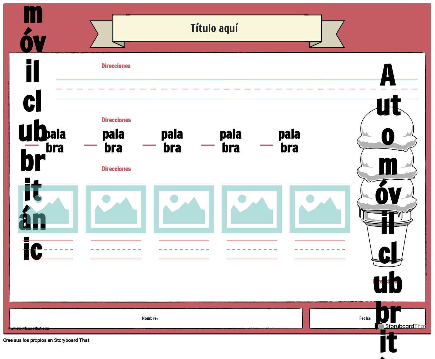 Hoja de Trabajo del Alfabeto Fonético Para Niños