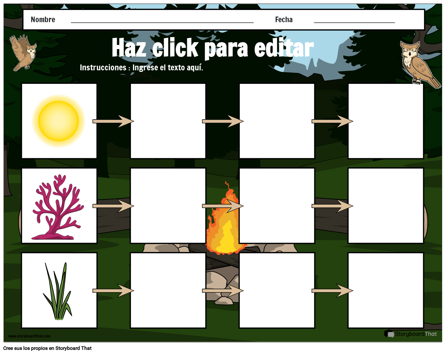 Hoja De Trabajo Sobre La Red Alimentaria
