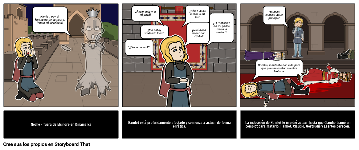 Hombre Contra Sí Mismo Hamlet Storyboard By Es Examples