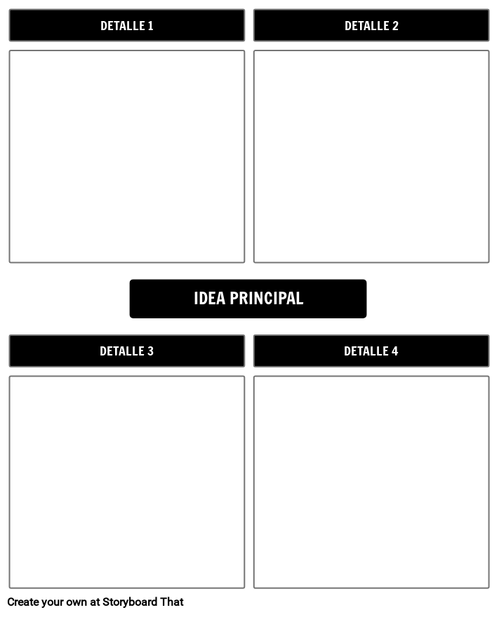 Idea Principal / Plantilla de Detalles Storyboard