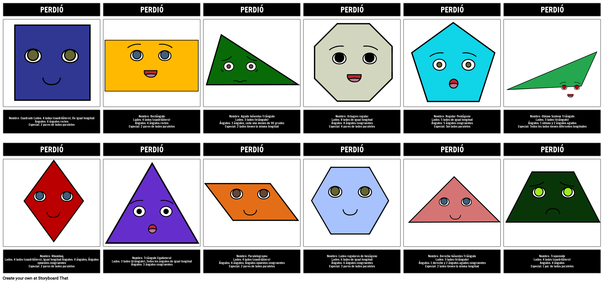 Intro to Geometry - Lost Folletos Storyboard by es-examples