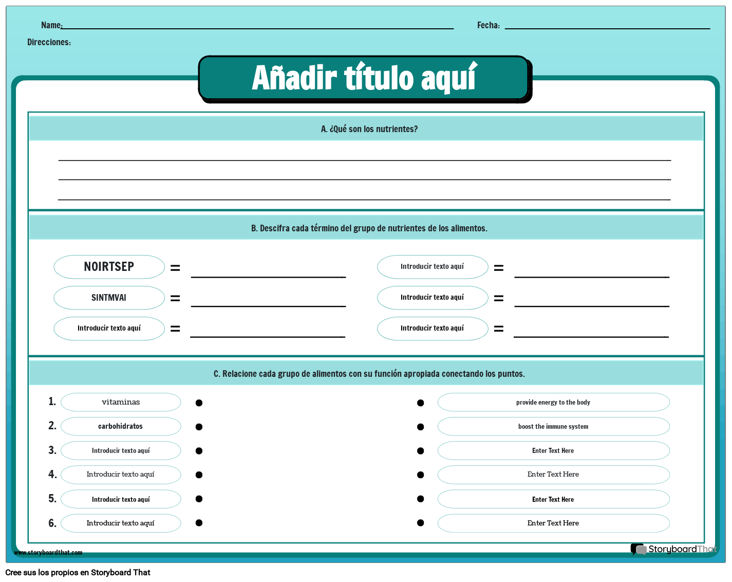 Hojas De Trabajo Sobre Los Seis Pilares Del Carácter