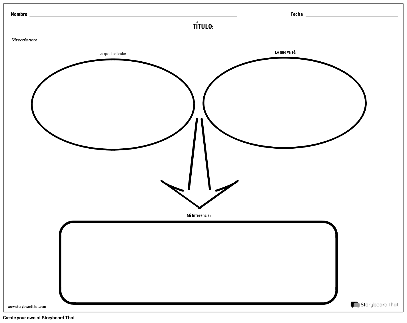 Lo que he Leído, lo que sé Storyboard par es-examples