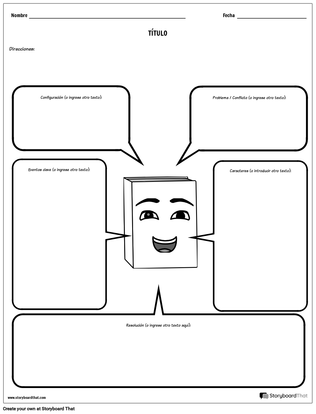 Mapa de la Historia - Libro Storyboard by es-examples