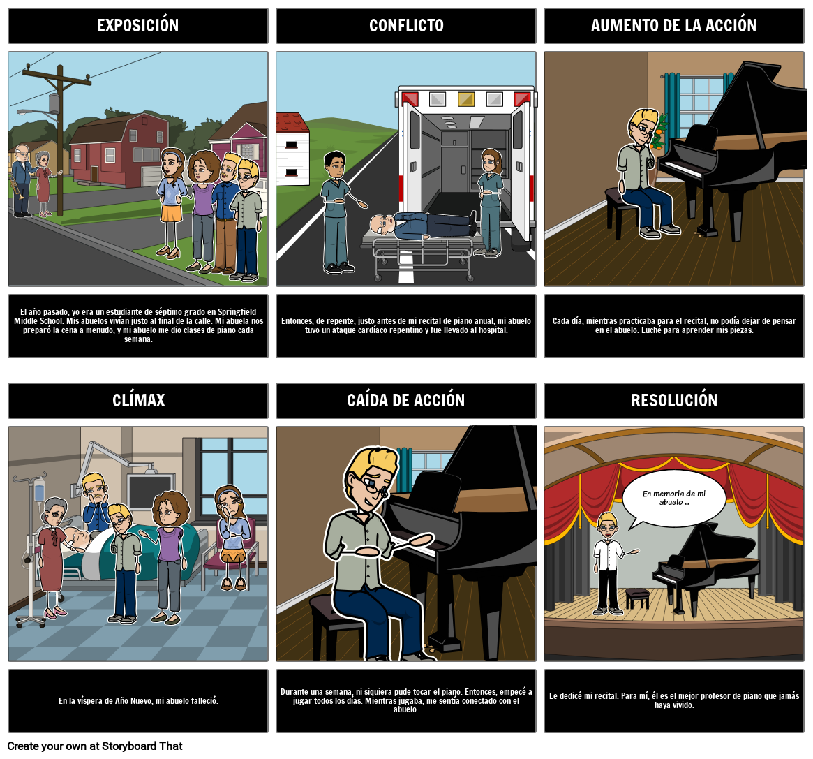 Narrativa Personal Storyboard por es-examples