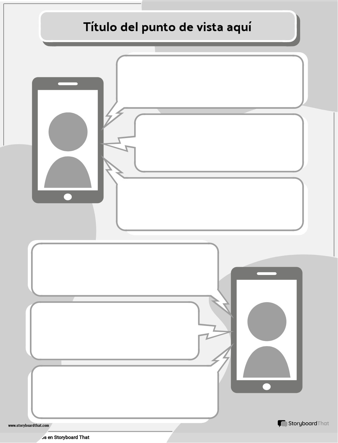 Nueva plantilla de punto de vista de página de creación 4 (blanco y negro)