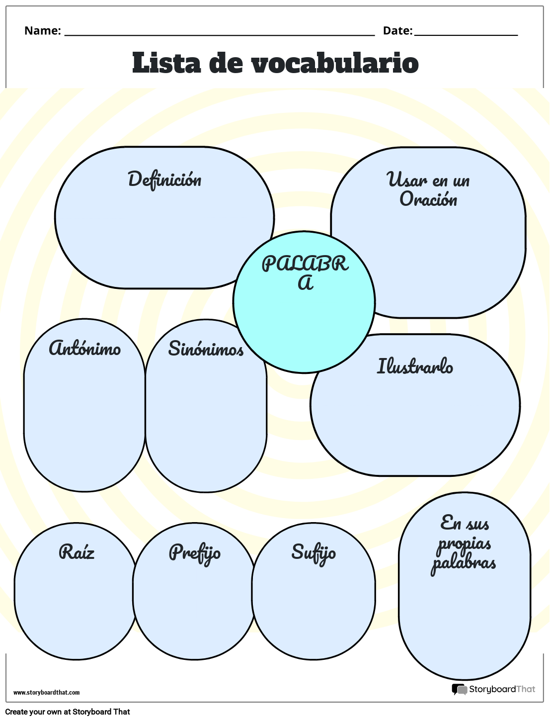 Nueva Plantilla de Vocabulario de Página de Creación 4