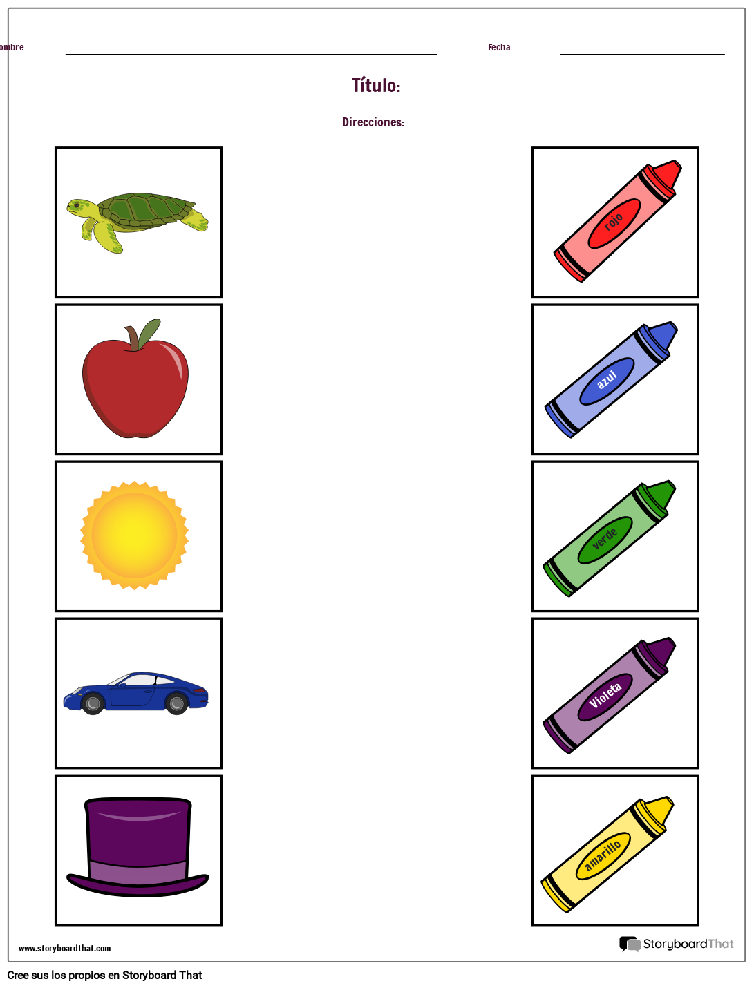 Objeto de Color Coincidente Storyboard por es-examples
