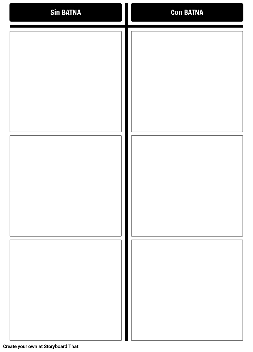Plantilla BATNA Storyboard por es-examples