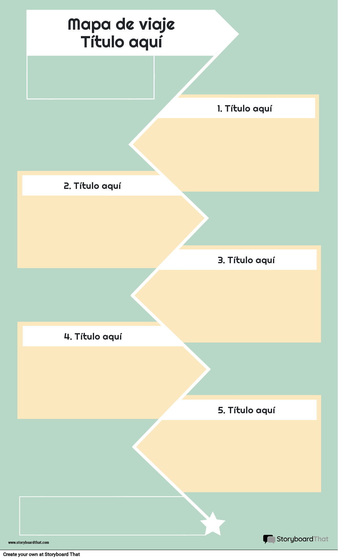 Plantilla de Mapa de Viaje Corporativo 2 Storyboard