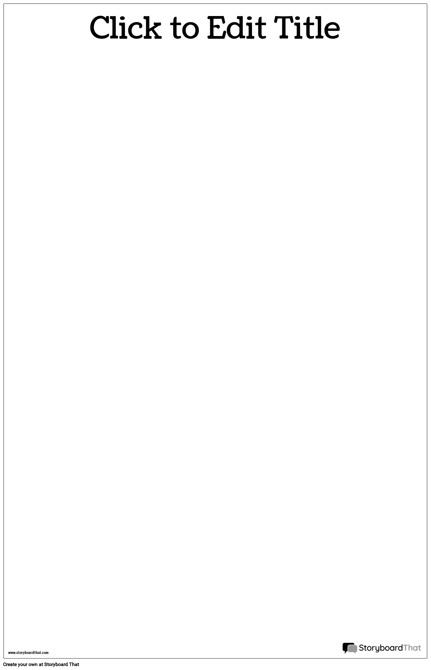Plantilla de Póster en Blanco Storyboard por es-examples