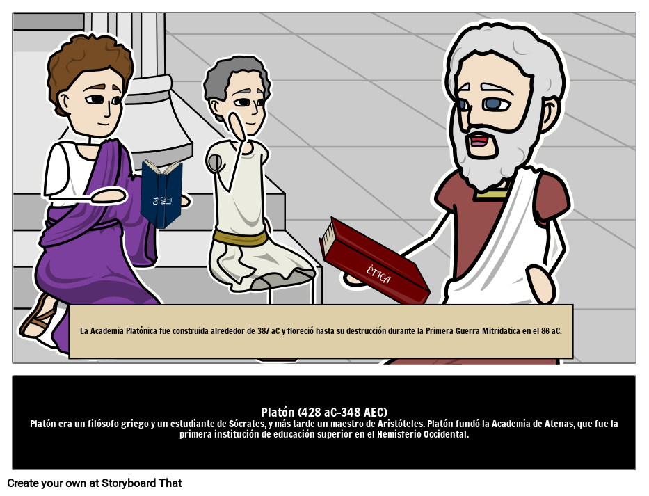 Platón Storyboard by es-examples