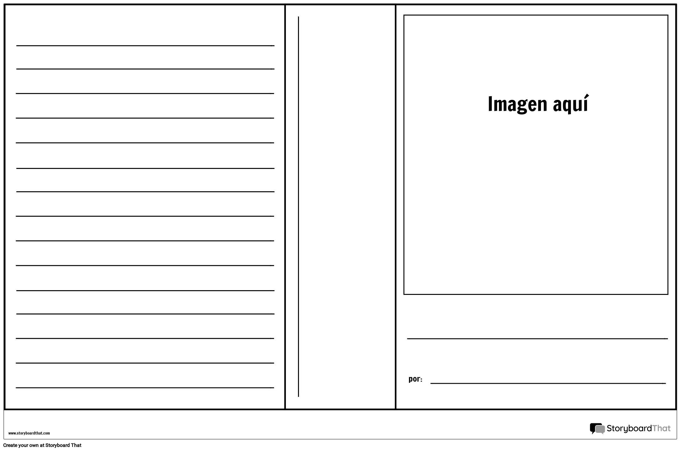 Portada del Libro Poster 1 Storyboard by es-examples