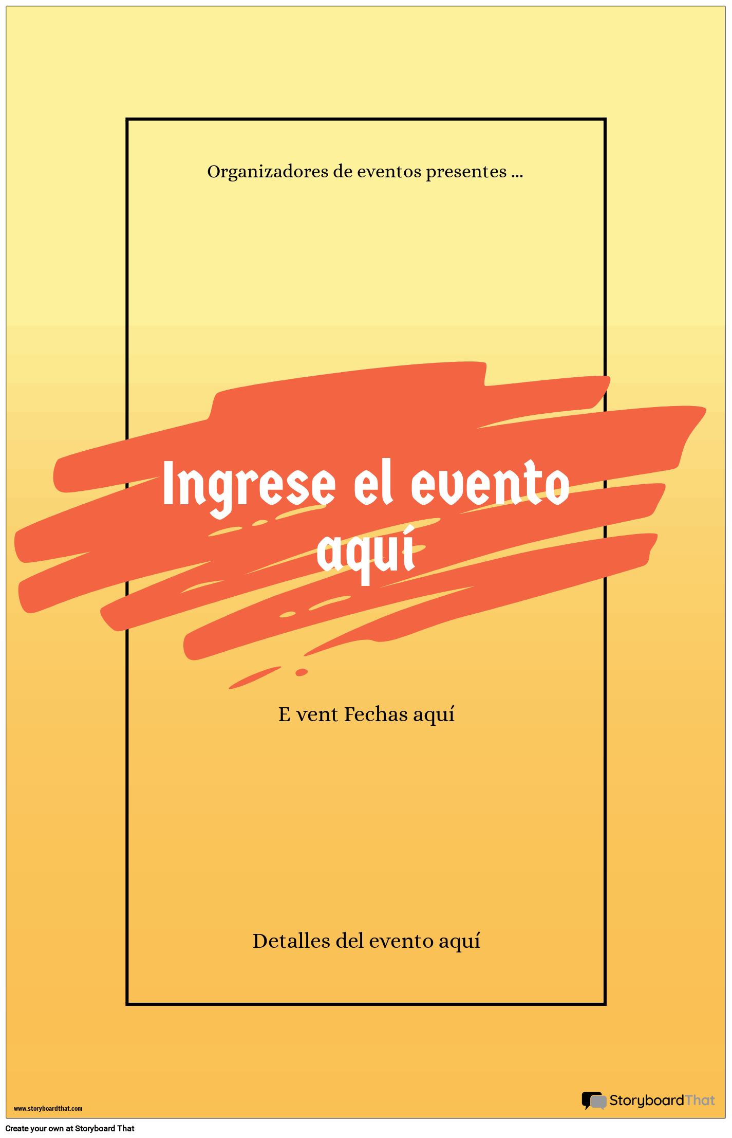 Póster de Evento 1 Storyboard por es-examples