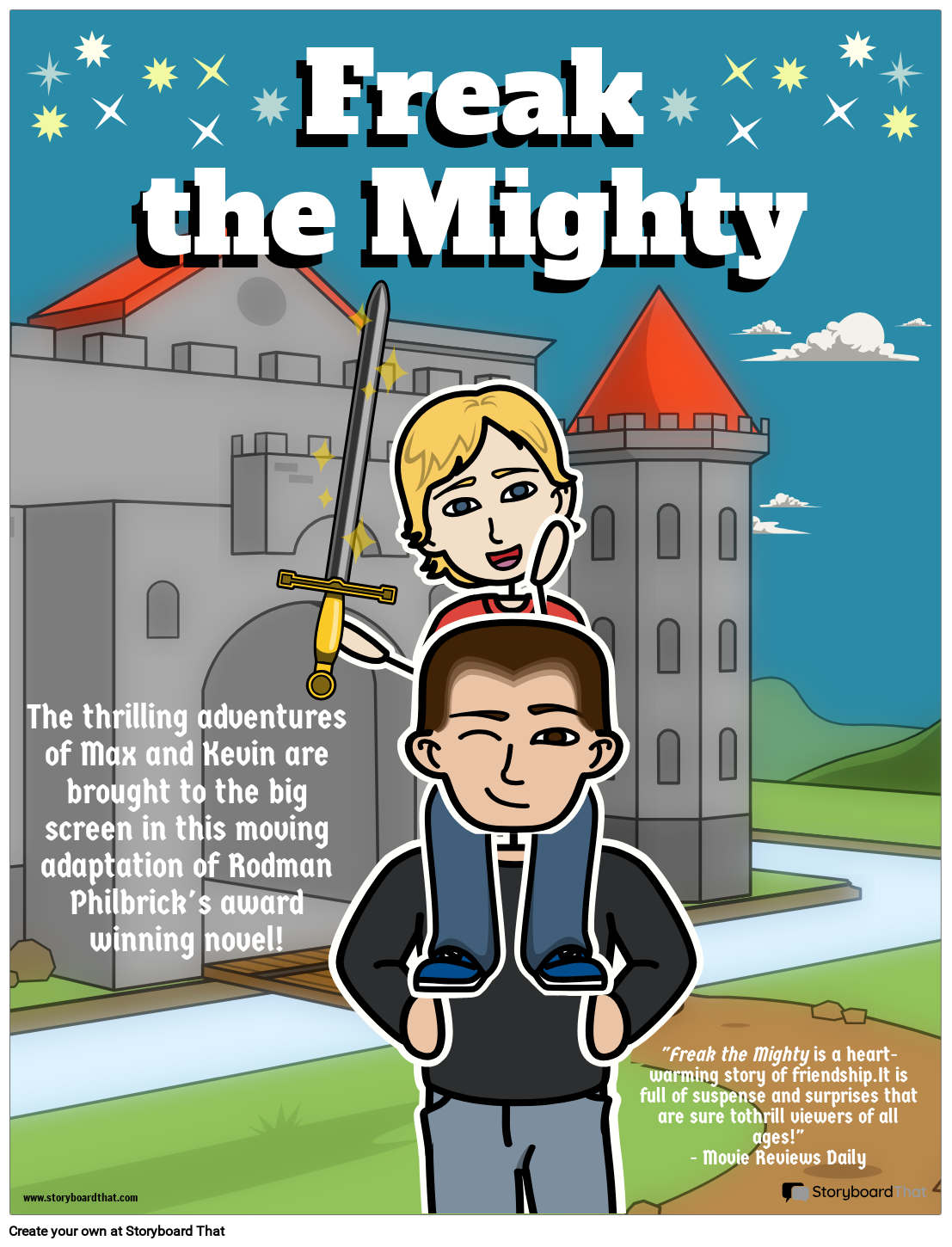 Póster de Película Freak the Mighty Storyboard