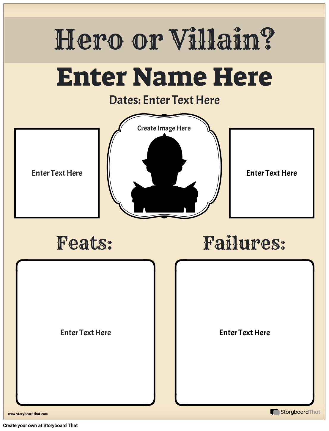 Hojas de Trabajo de Biografía Personalizadas | Organizadores Gráficos ...