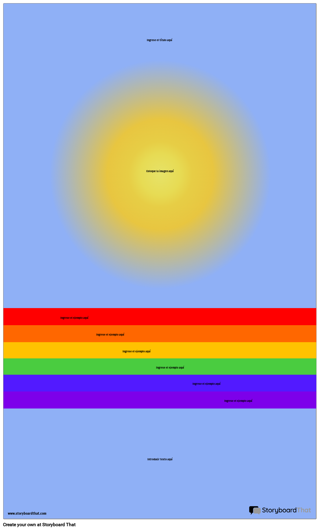 Póster Visual Vocab Storyboard por es-examples