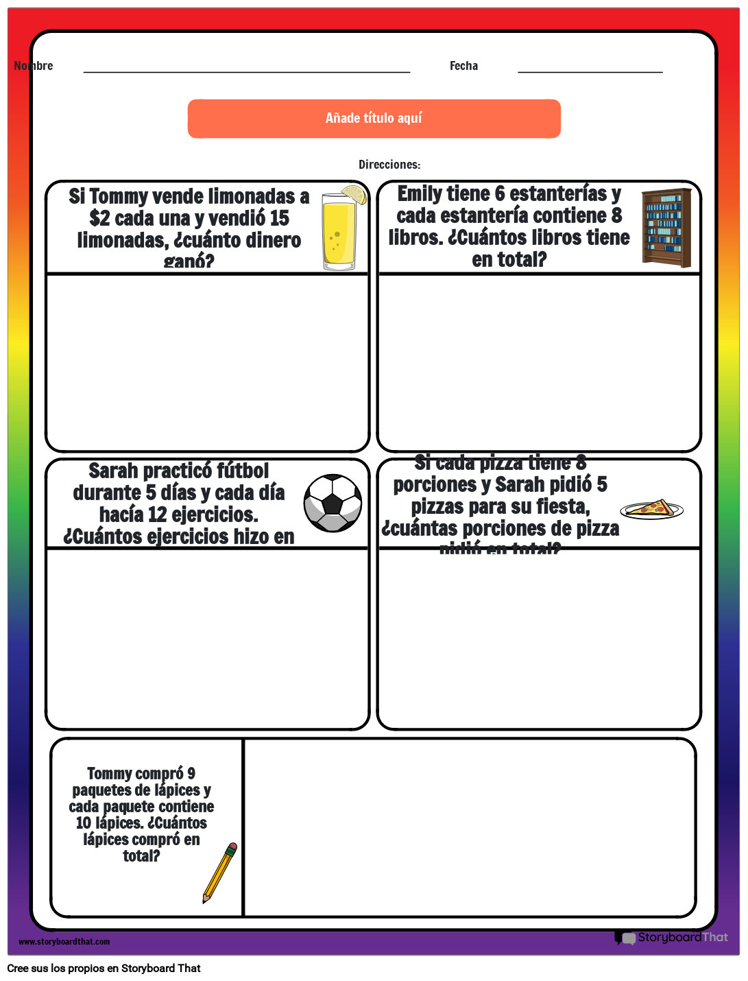 Hojas De Trabajo Con Problemas De Palabras Sobre El Orden De Operaciones