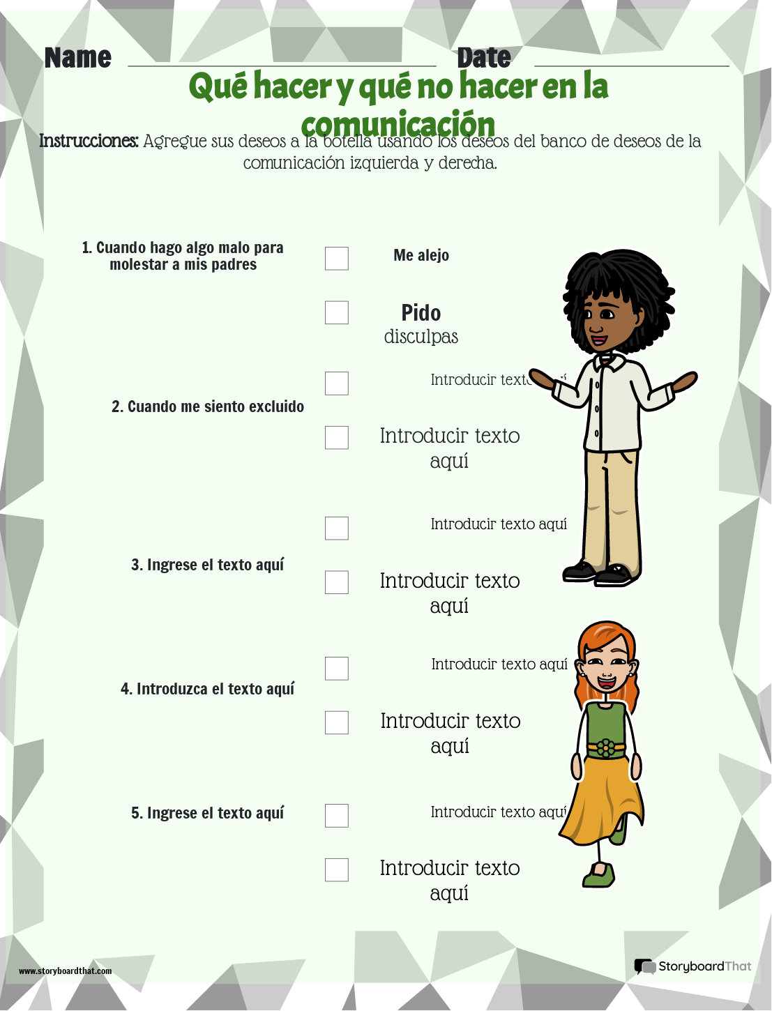 Qué Hacer y qué no Hacer en la Comunicación Storyboard