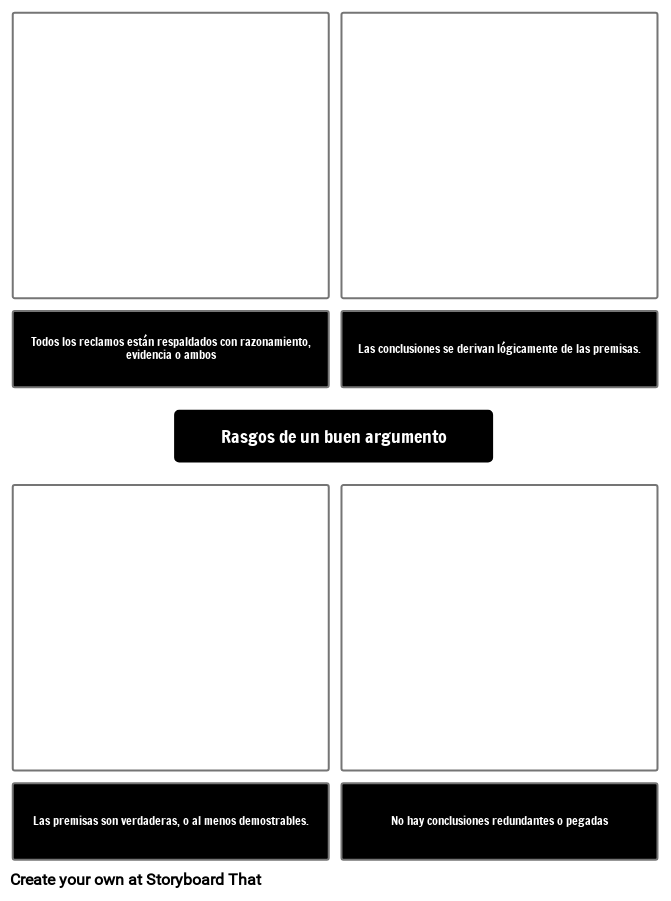 Rasgos de un Buen Argumento Storyboard por es-examples